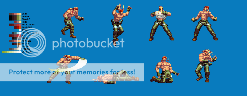 The Mugen Fighters Guild - KOF Alex [SF3] by Thedge - Palette Template ...